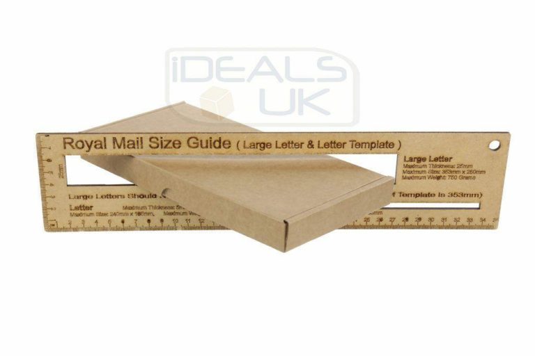 DL Size Royal Mail Large Letter Box - 218 x 108 x 20mm - Brown - iDEALS ...