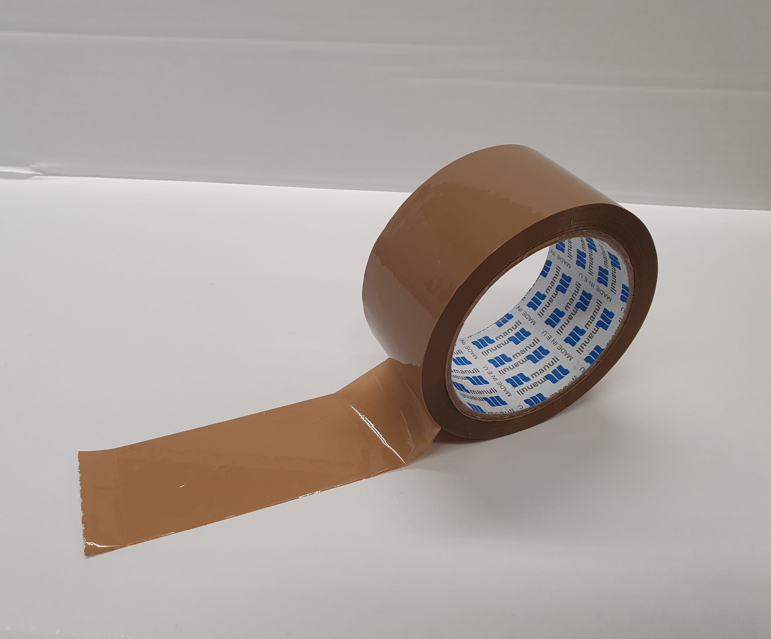 BROWN 48mm x 66m Acrylic Low Noise Tape - Manuli - iDEALS UK PACKAGING ...