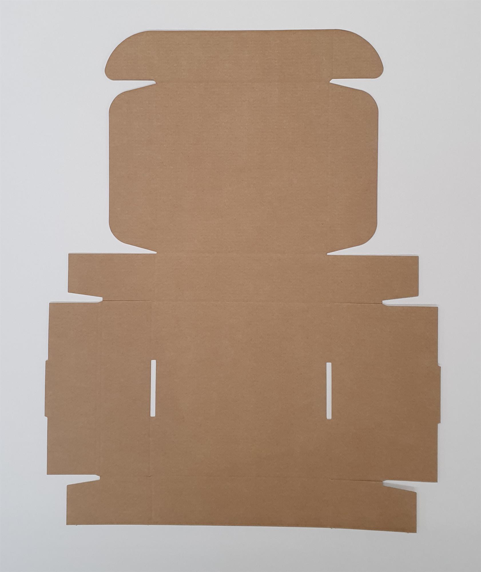 Die Cut Parcel Box e-Flute - 197 x 197 x 55mm - iDEALS UK PACKAGING ...