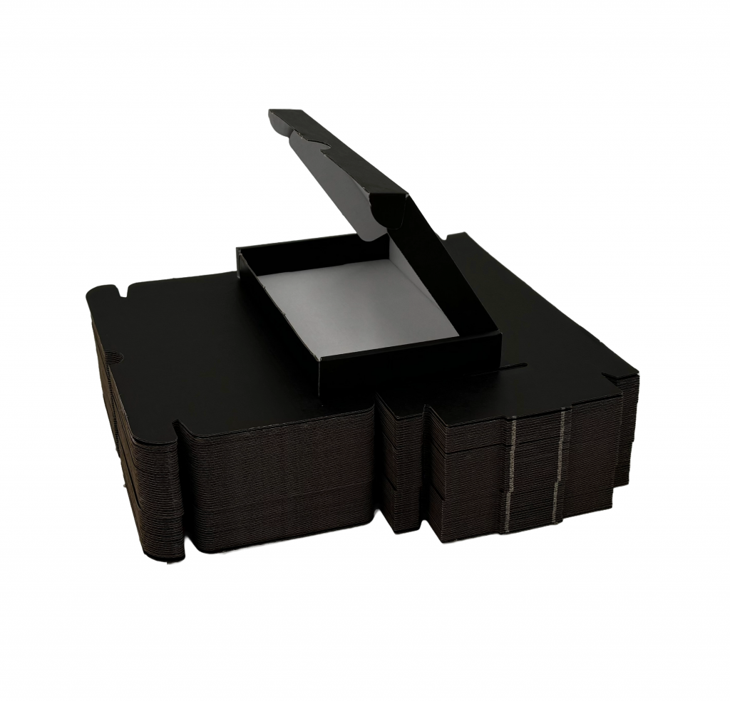 BLACK C6 A6 Size Large Letter Box - 163 x 112 x 20mm - iDEALS UK ...