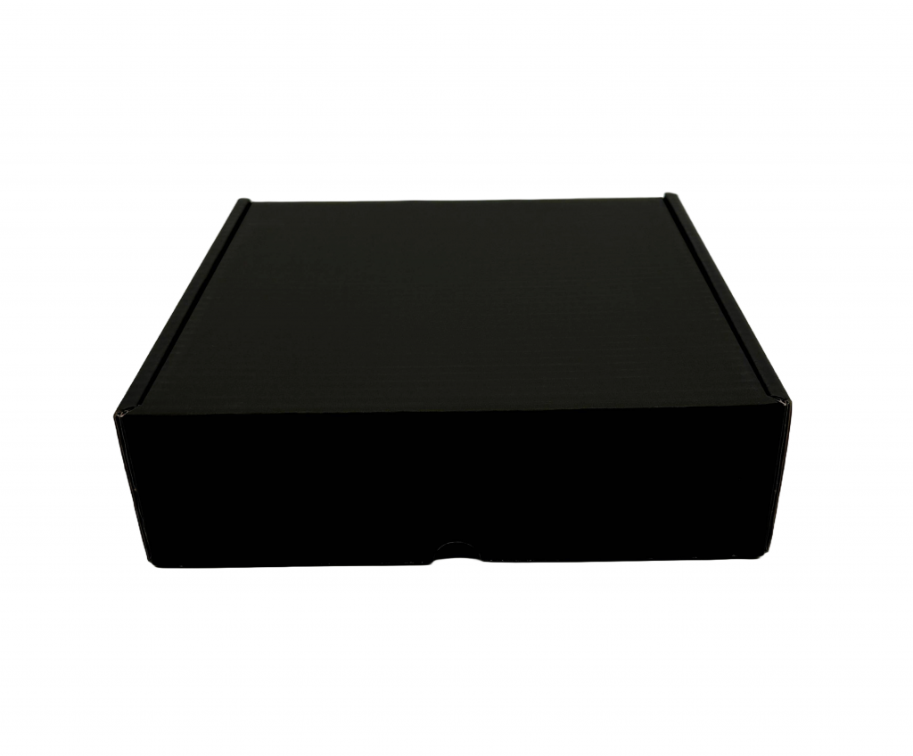 BLACK DIE CUT PARCEL B-Flute - 250 x 250 x 75mm (10''x10''x3 ...