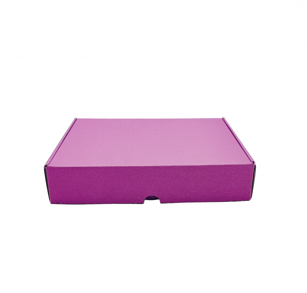 PURPLE Die Cut Parcel Box e-Flute - 236 x 196 x 47mm - iDEALS UK ...